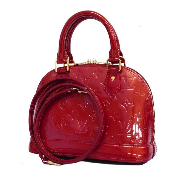 Louis Vuitton | Bags | Louisvuitton Monogram Vernis Alma Bb Red | Poshmark